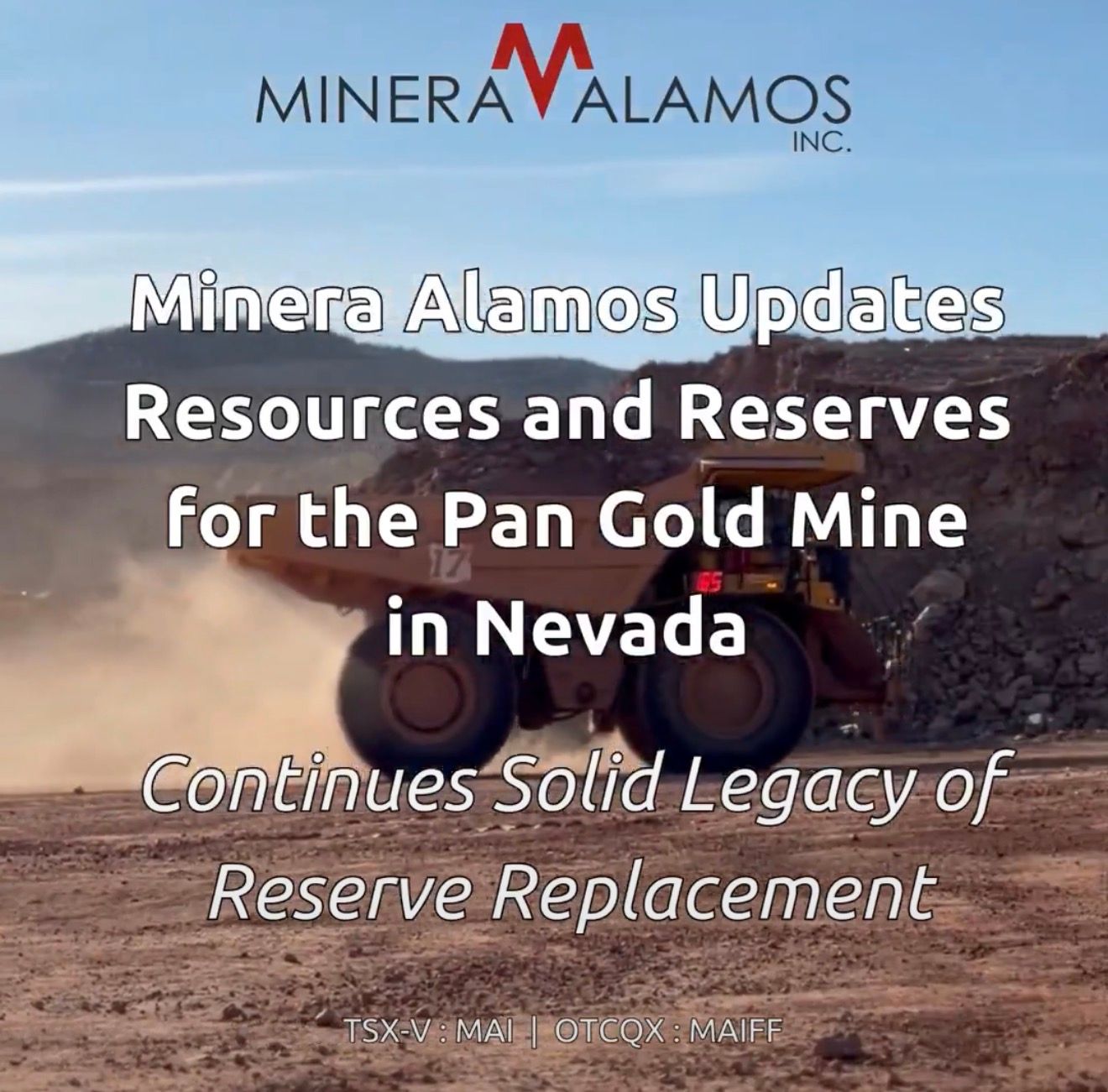 Minera Alamos actualiza recursos y reservas de la mina Pan en Nevada ...